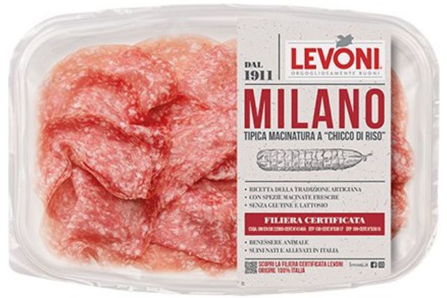 Levoni Salame Milano Sliced (80g) | Wholesale | Delicatezza